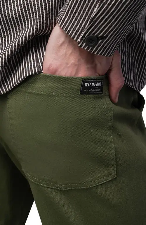 WILDFANG Essential Denim Utility Pant - Moss Green