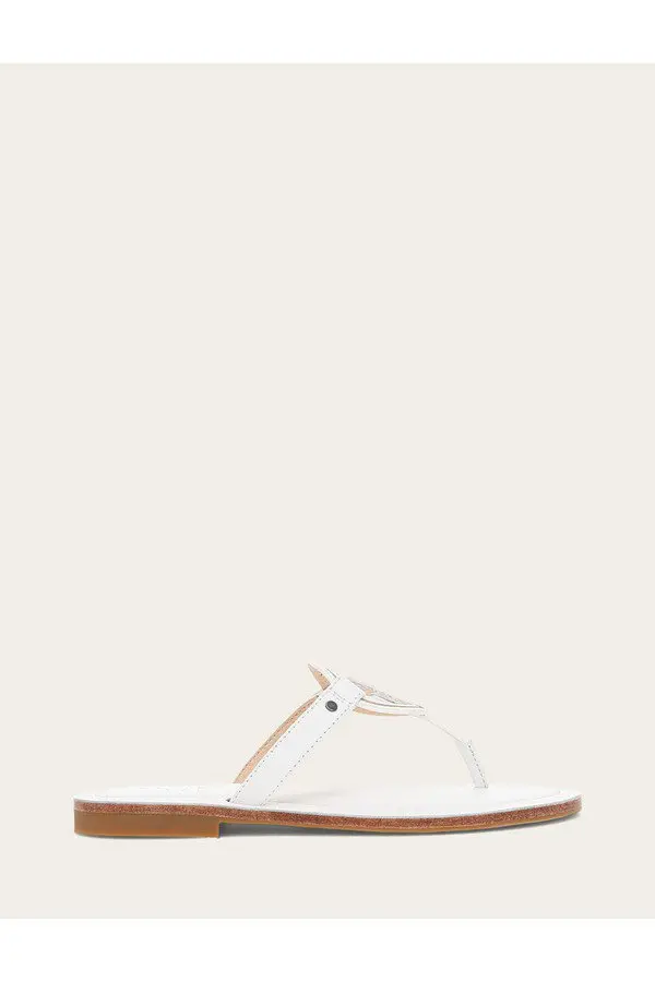 THE FRYE COMPANY Taylor Logo Sandal - White