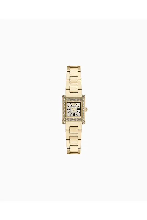 Emporio Armani Gold-tone Stainless Steel Watch - Red