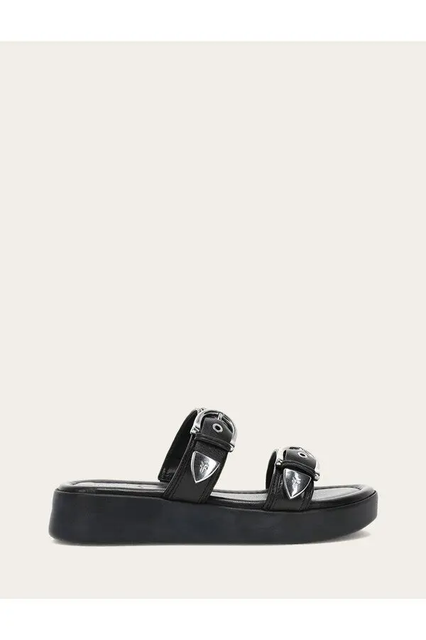 THE FRYE COMPANY Maya Buckle Sandal - Black
