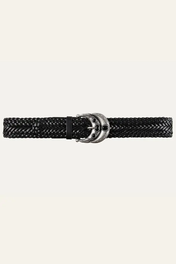 Ba&sh Bolbi Leather Belt - Black