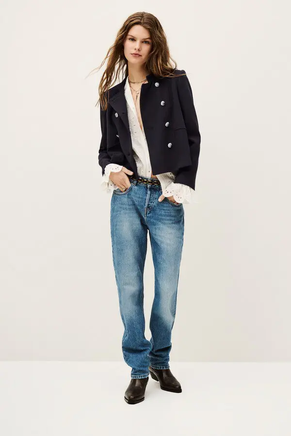 Ba&sh Misly Short Jacket - Blue