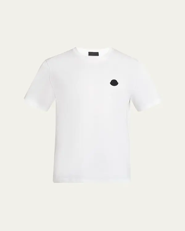 Moncler Logo Patch Cotton Crewneck T-shirt