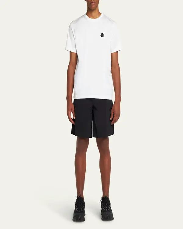 Moncler Logo Patch Cotton Crewneck T-shirt