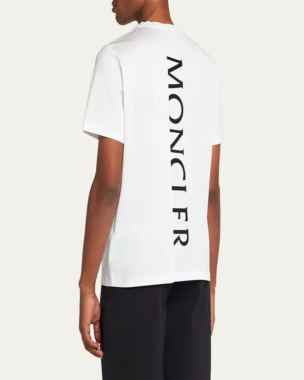 Moncler Logo Patch Cotton Crewneck T-shirt