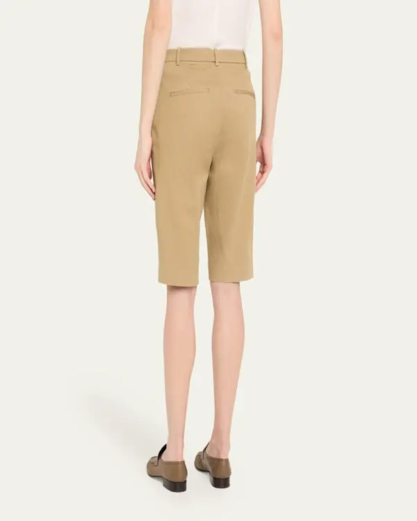 Vince Mid-rise Chino Shorts - Desert