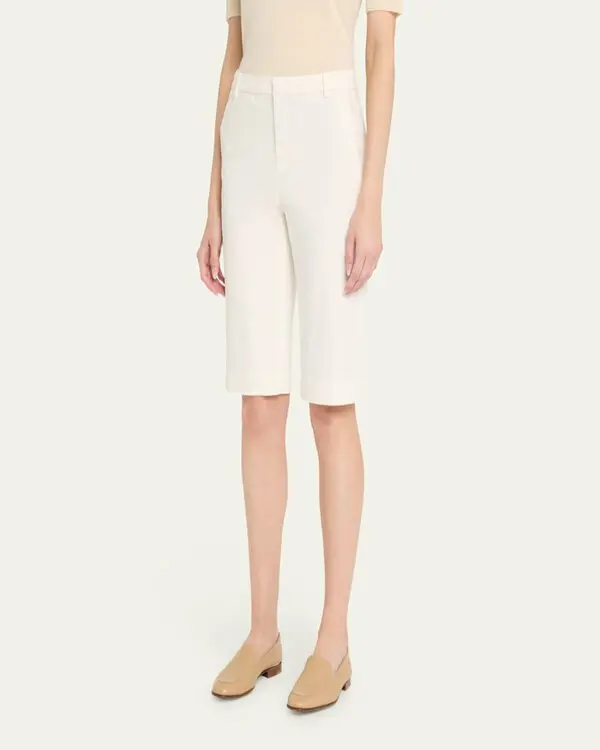 Vince Mid-rise Chino Shorts - Desert