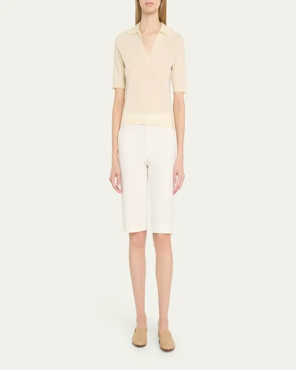 Vince Mid-rise Chino Shorts - Desert
