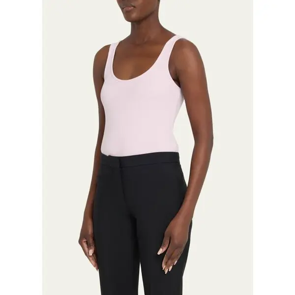 L'Agence Nica Ribbed Knit Bodysuit - Black