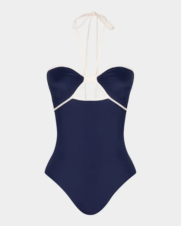Johanna Ortiz One-piece Swimsuit - Navyecru