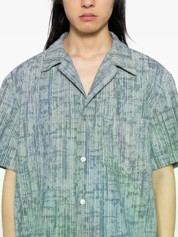 SYSTEM Denim Jacquard Camp Shirt