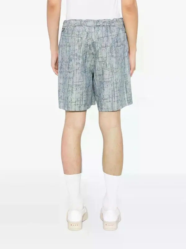 SYSTEM Dacquard Denim Shorts