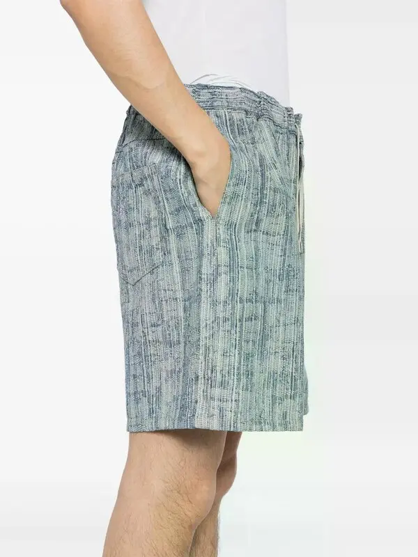 SYSTEM Dacquard Denim Shorts