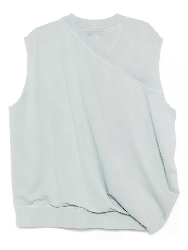 QASIMI Draped Sleeveless Sweatshirt