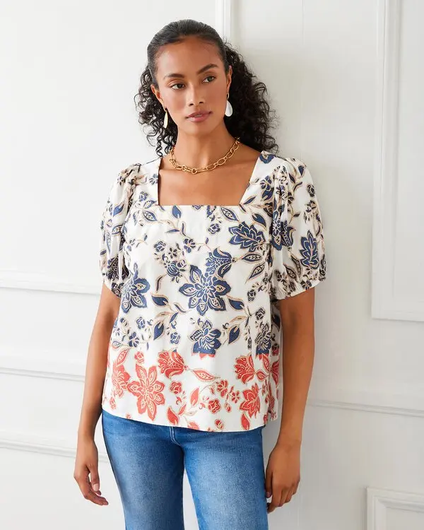 Karen Kane Puff Sleeve Top