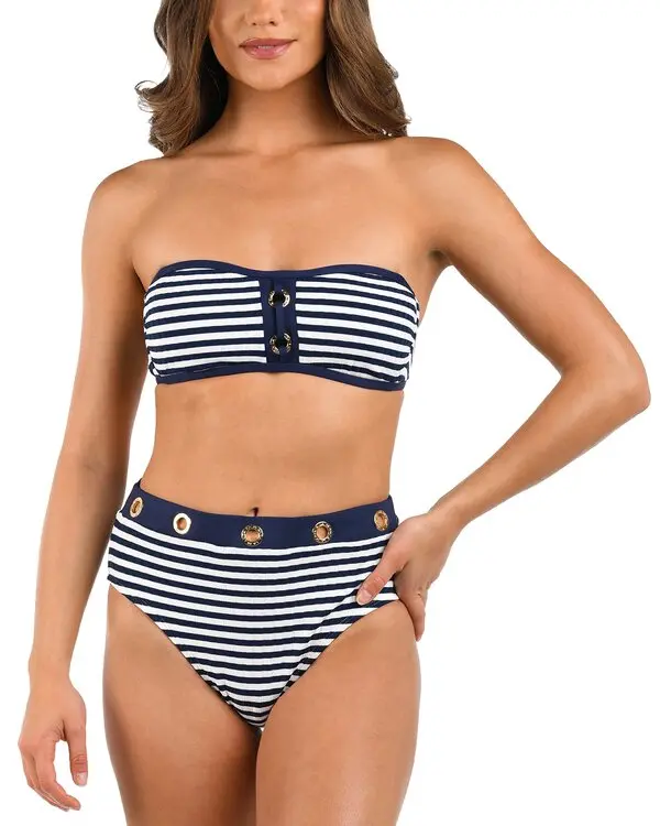 La Blanca Sail High Waist Bikini Bottom