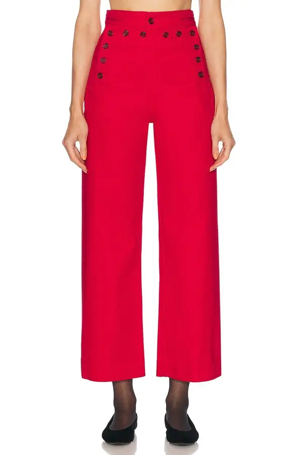 BODE Spring Twill Sailor Trouser - Red