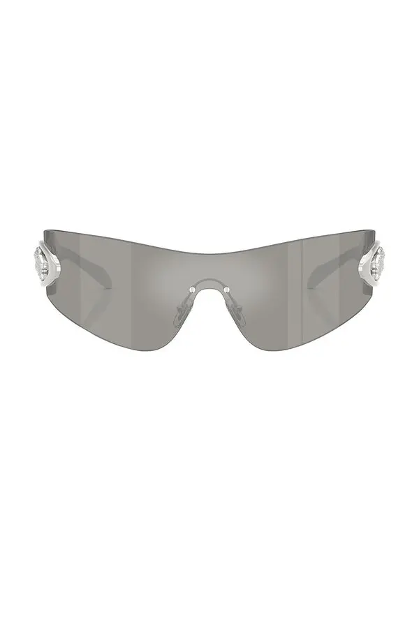 Versace Shield Sunglasses - Silver