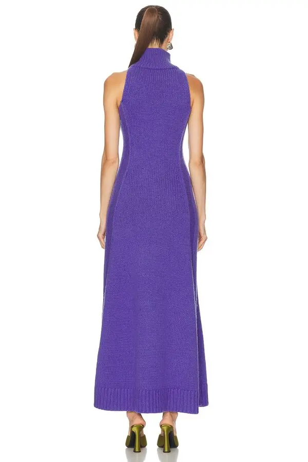 Christopher John Rogers Mock Neck Maxi Dress