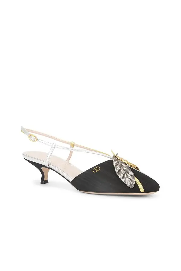 Valentino Garavani Foliage Slingback Pumps
