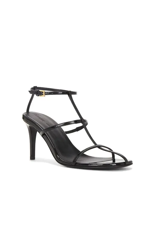 Khaite Cage 75 Sandal - Black