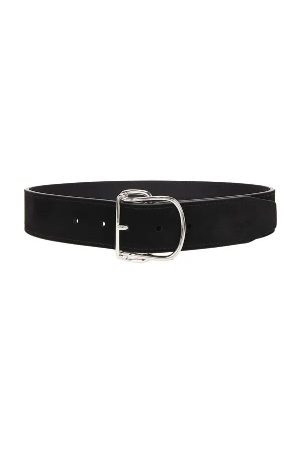 TOTEME Swirl Suede Belt - Black