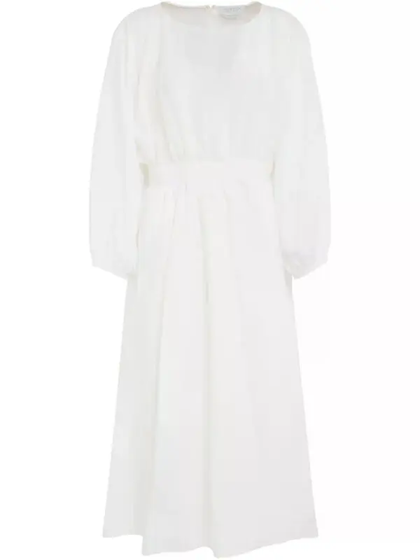 Gabriela Hearst Ahmose Linen Midi Dress