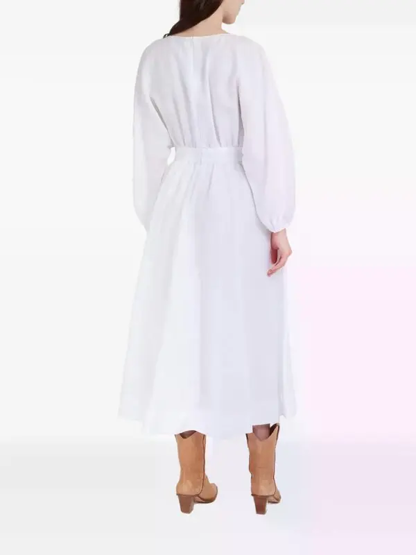 Gabriela Hearst Ahmose Linen Midi Dress