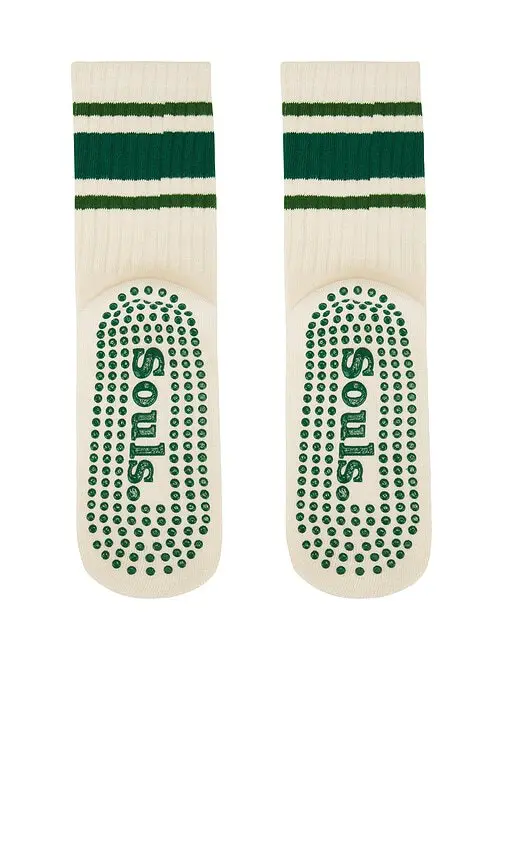 SOULS. Retro Crew Socks - Green