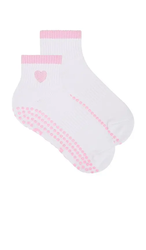 SOULS. Heart Crew Socks - White