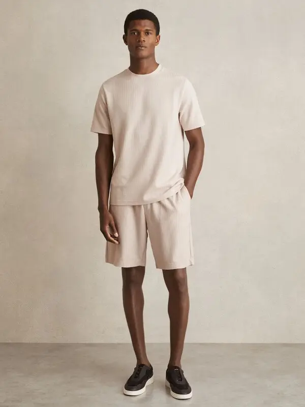 REISS Argon Oversized Textured T-shirt