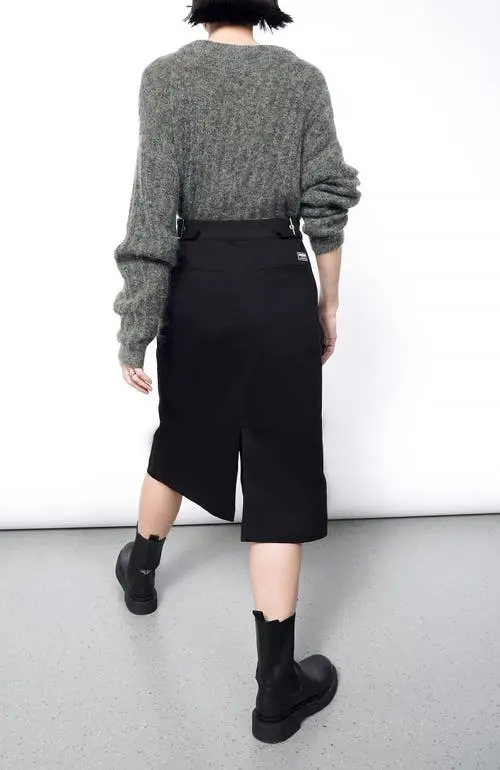 WILDFANG Essential Utility Wrap Skirt - Black