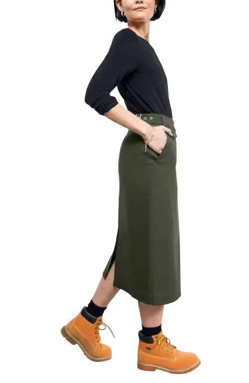WILDFANG Essential Utility Wrap Skirt - Spruce