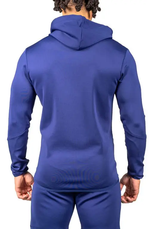 MACEOO Shield Zip Hoodie - Blue