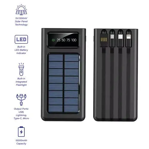 PURSONIC Led Portable Solarsync Power Bank