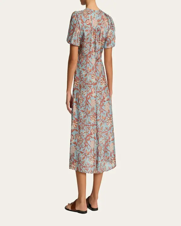 Hannah Artwear Olivia Printed Midi Shirtdress