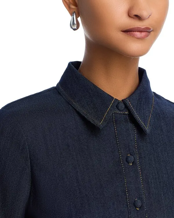 Cinq À Sept Lucilla Denim Shirt Dress - Indigo