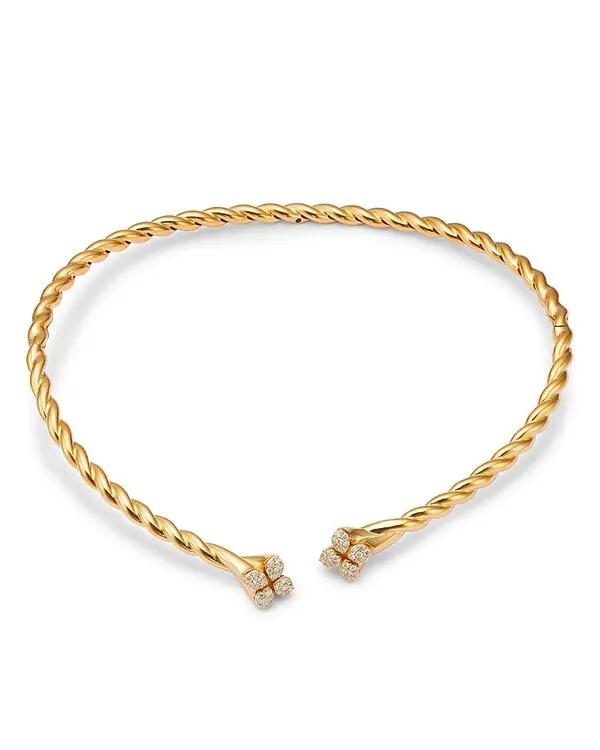 Roberto Coin 18k Yellow Love In Verona Diamond Collar Necklace - Gold