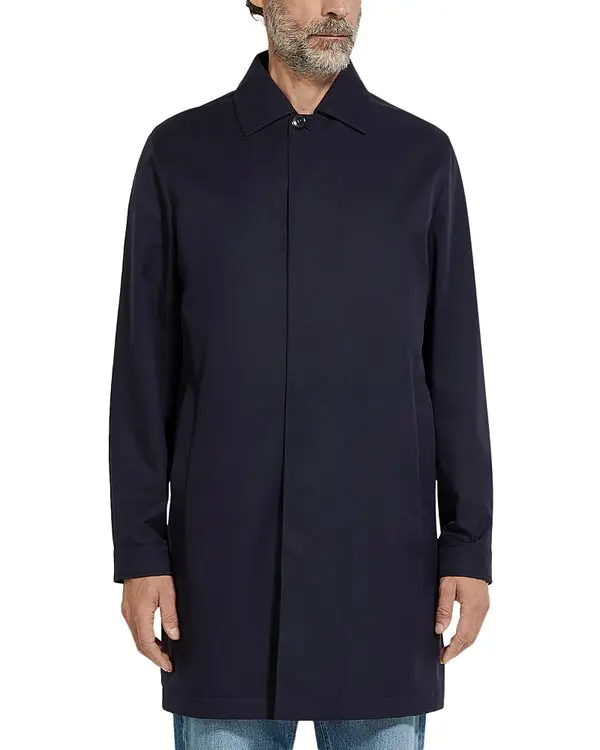 Zegna Motorin Raincoat - Navy Blue