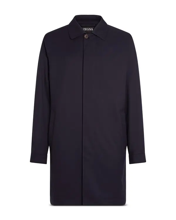 Zegna Motorin Raincoat - Navy Blue