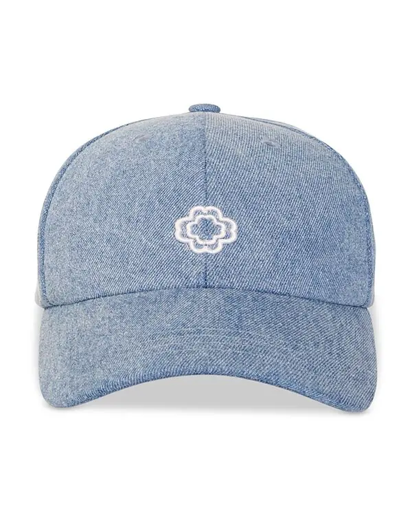 Maje Denim Baseball Cap - Blue Jean