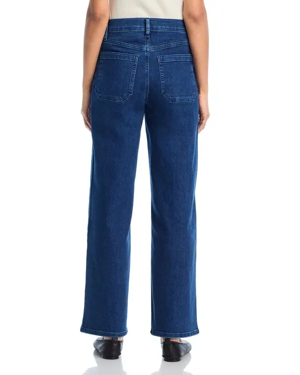 FRAME Le Slim Palazzo Modernist Pocket Jeans - Loner