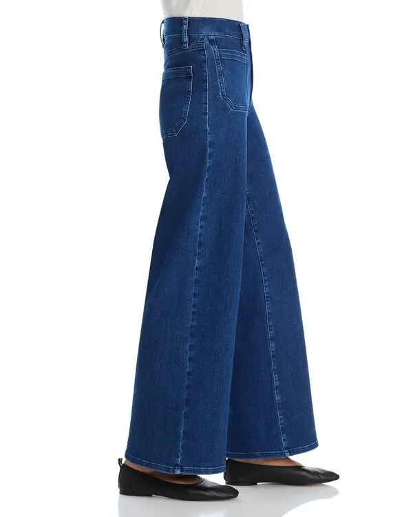 FRAME Le Slim Palazzo Modernist Pocket Jeans - Loner