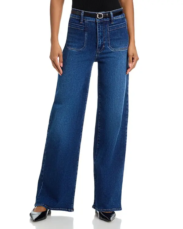 FRAME Le Slim Palazzo Modernist Pocket Jeans - Savior