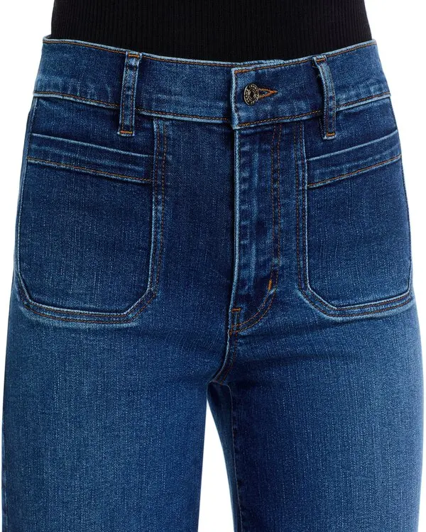 FRAME Le Slim Palazzo Modernist Pocket Jeans - Savior