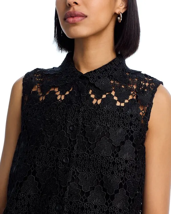 chinese dress ladies Windsor Mariella Lace A-Line Mini Dress in Black | Size: M