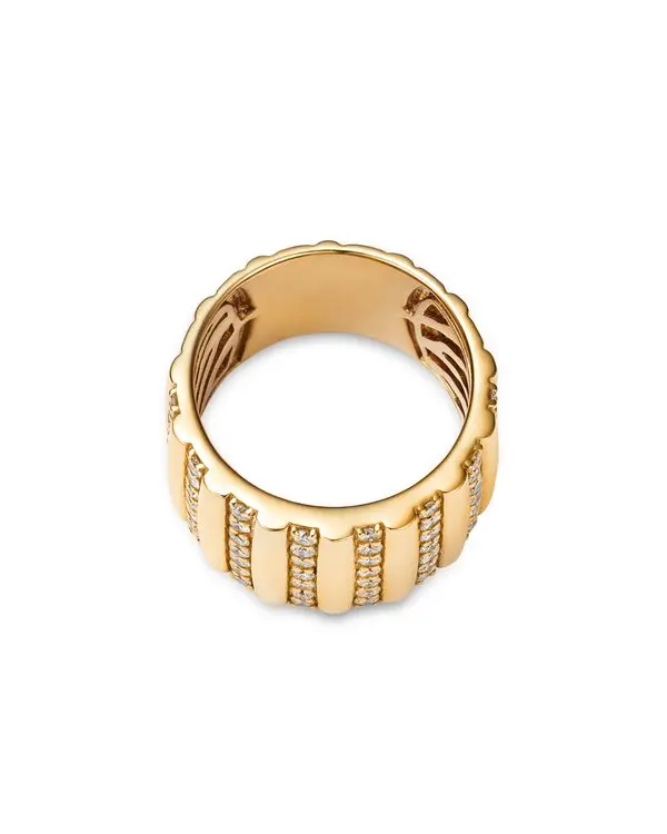 Bloomingdale'S Diamond Multirow Wide Statement Ring