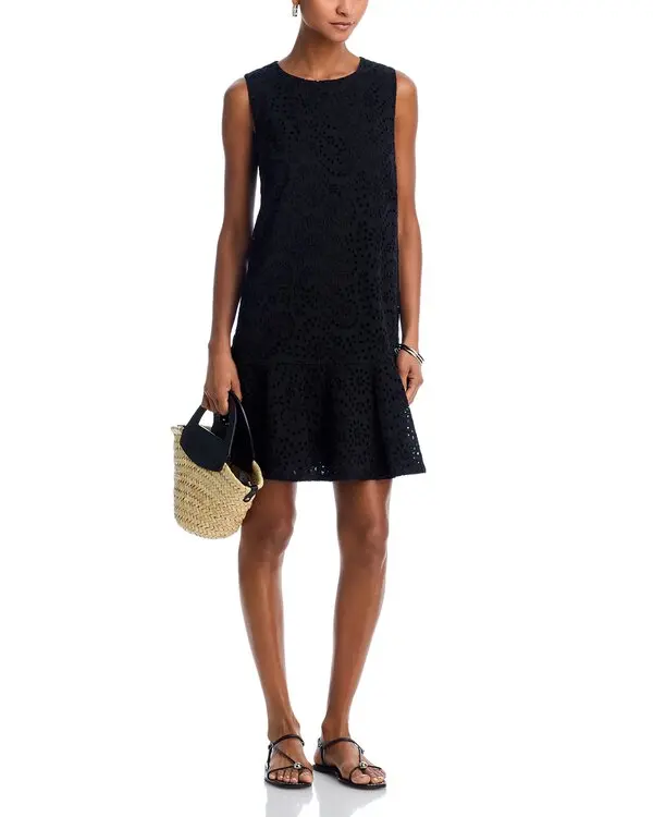Kobi Halperin Leora Eyelet Dress - Black