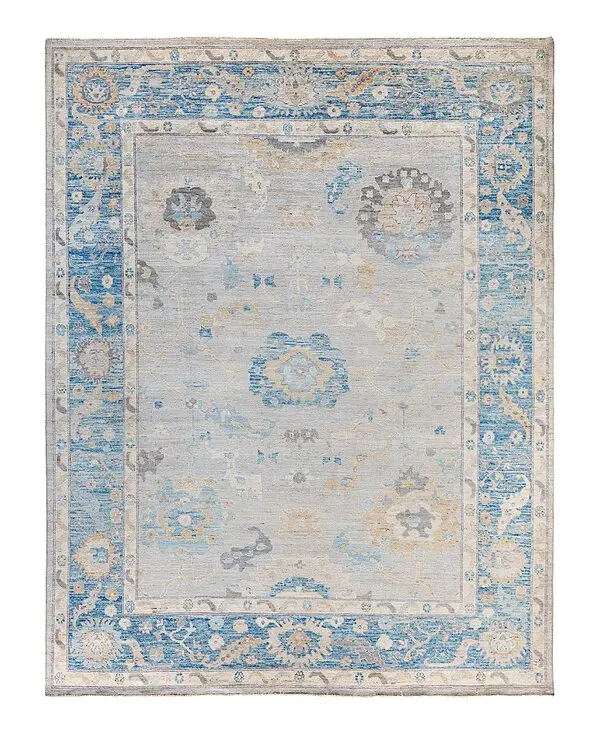 Bloomingdale'S Colorful Oushak M1945 Area Rug, 9'3 X 11'10 - Light/grey