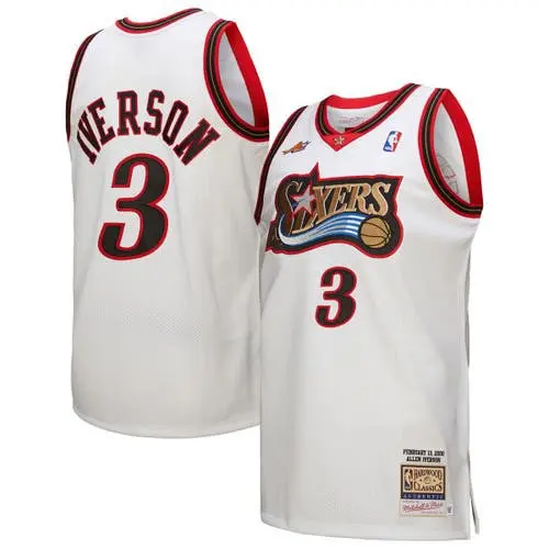 Mitchell & Ness Allen Iverson Philadelphia 76ers 2000 Nba All-star Game Authentic Jersey - White